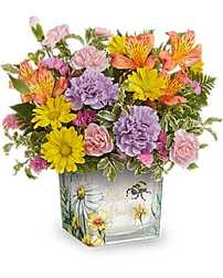 Floral Buzz Cube - River Dell Flowers-Oradell Florist-Flower Delivery