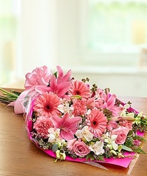 Presence of Pink: Presentation bouquet - River Dell Flowers-Oradell ...